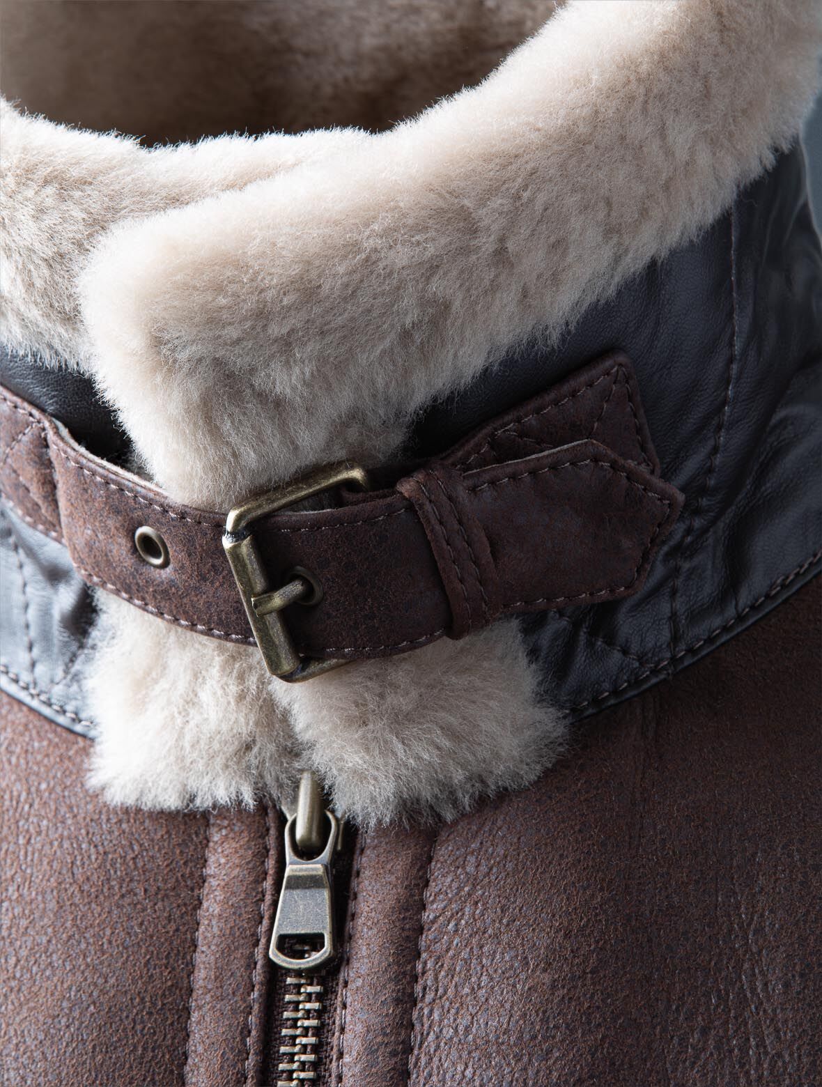 Hawker Sheepskin Flying Jacket in Black - UK Jackets
